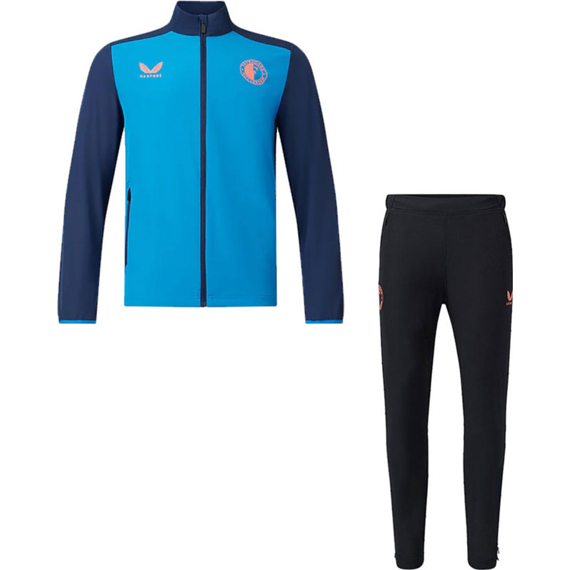 Castore Feyenoord Travel Jacket Trainingspak | Bij VoetbalDirect.nl