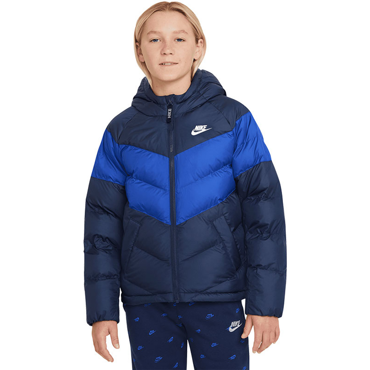 Nike Sportswear Synthetic Hooded Jas Kids | Bij VoetbalDirect.nl