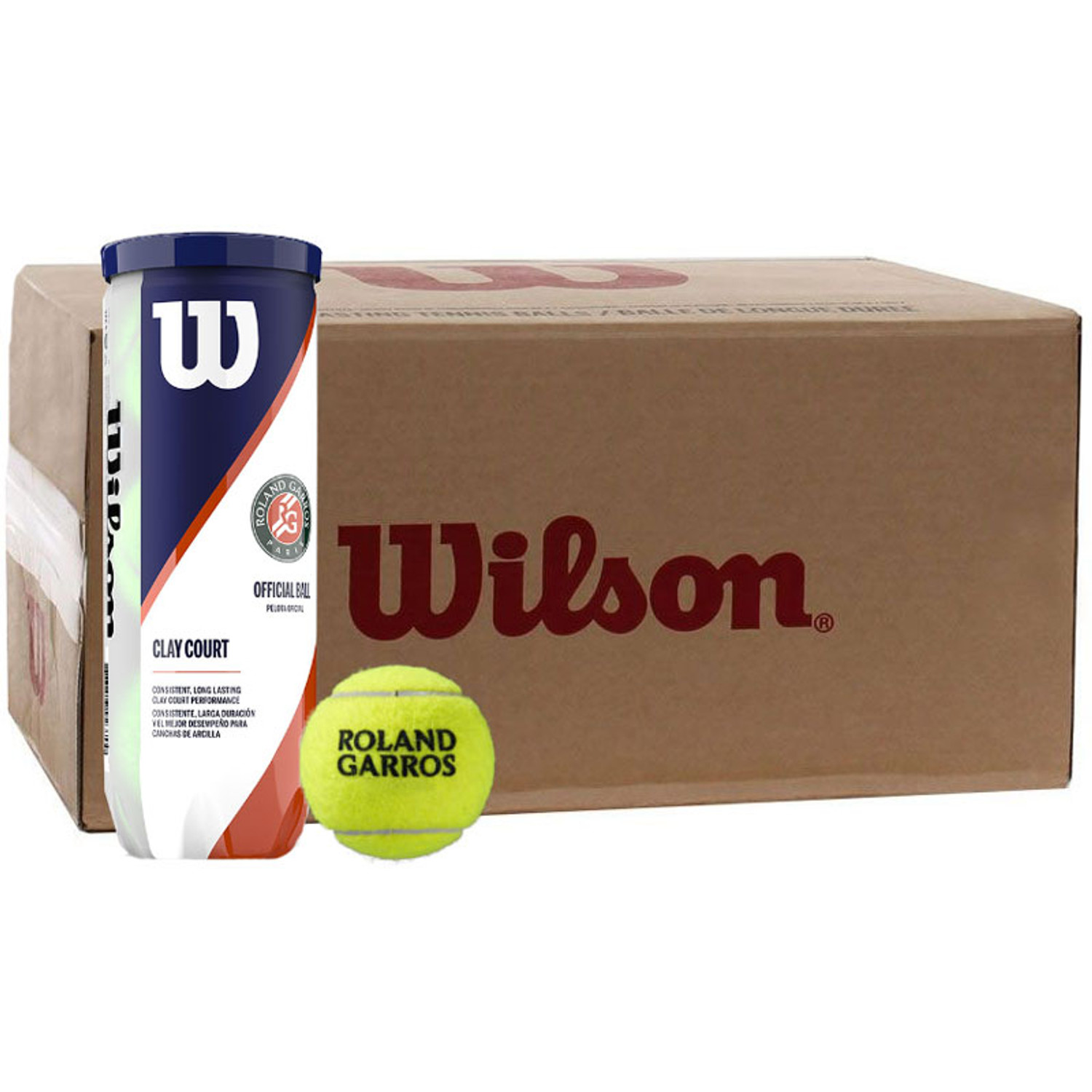 Wilson Roland Garros Clay 24x3 St. (6 Dozijn) » TennisDirect.nl