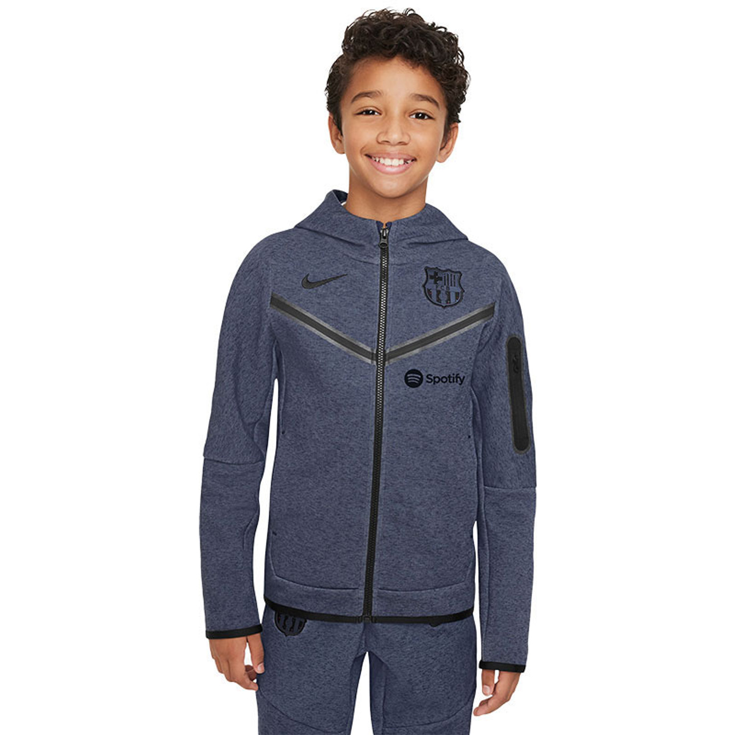 Nike FC Barcelona Tech Fleece Hoody Kids | Bij VoetbalDirect.nl