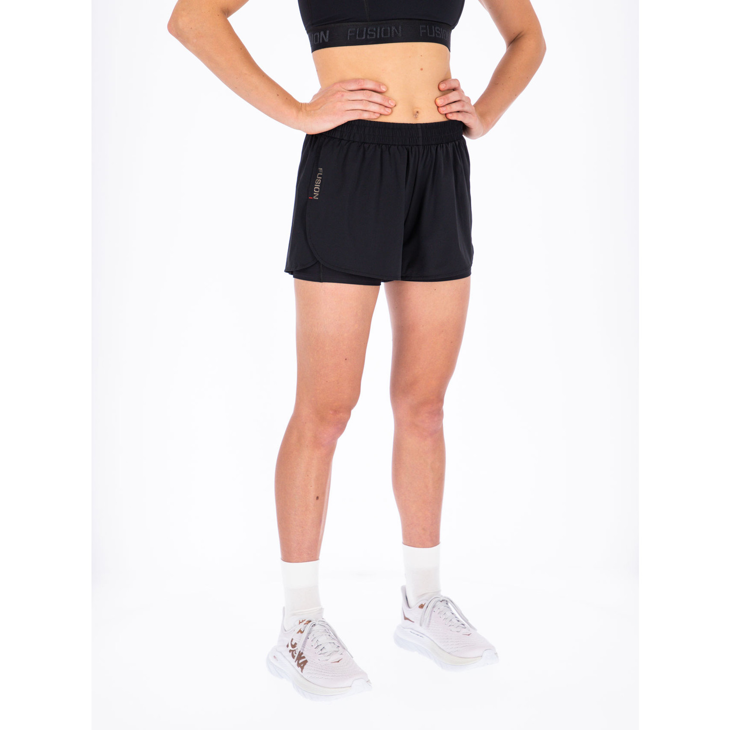 Fusion Run Shirt 2in1 Short Set Dames - RunningDirect.be