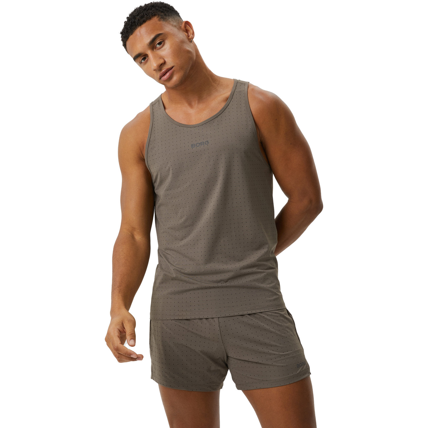 Björn Borg Borg Running perforated Singlet Heren - RunningDirect.be