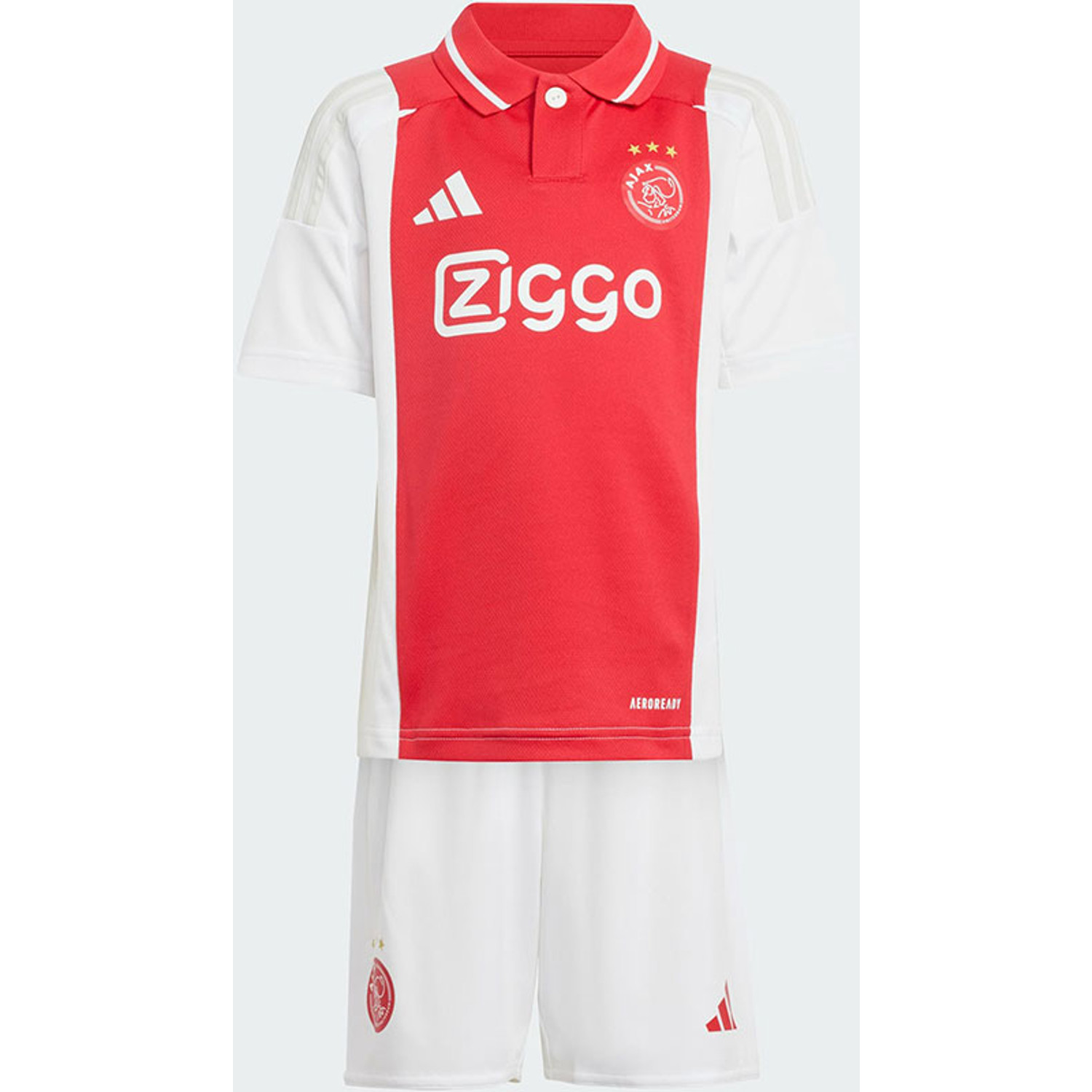 adidas Ajax Home Kit Little Kids 2024/2025 - PassaSports.com