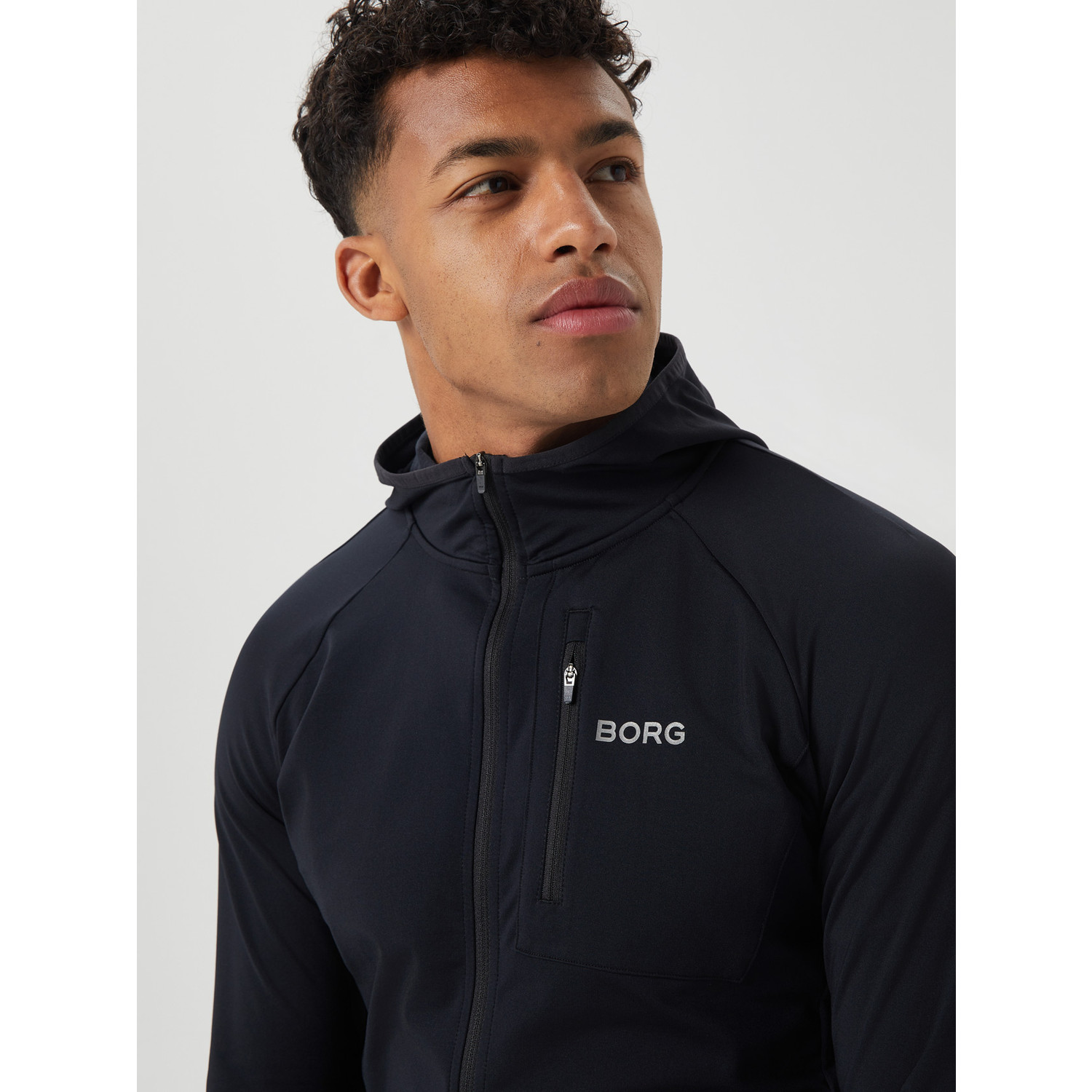 Björn Borg Borg Running Midlayer Hood Heren - Runningdirect.nl