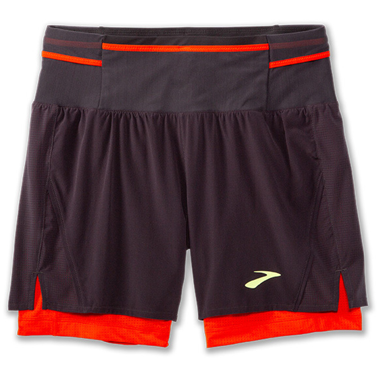 Brooks High Point 5" 2-in-1 Short 2.0 Heren - RunningDirect.be