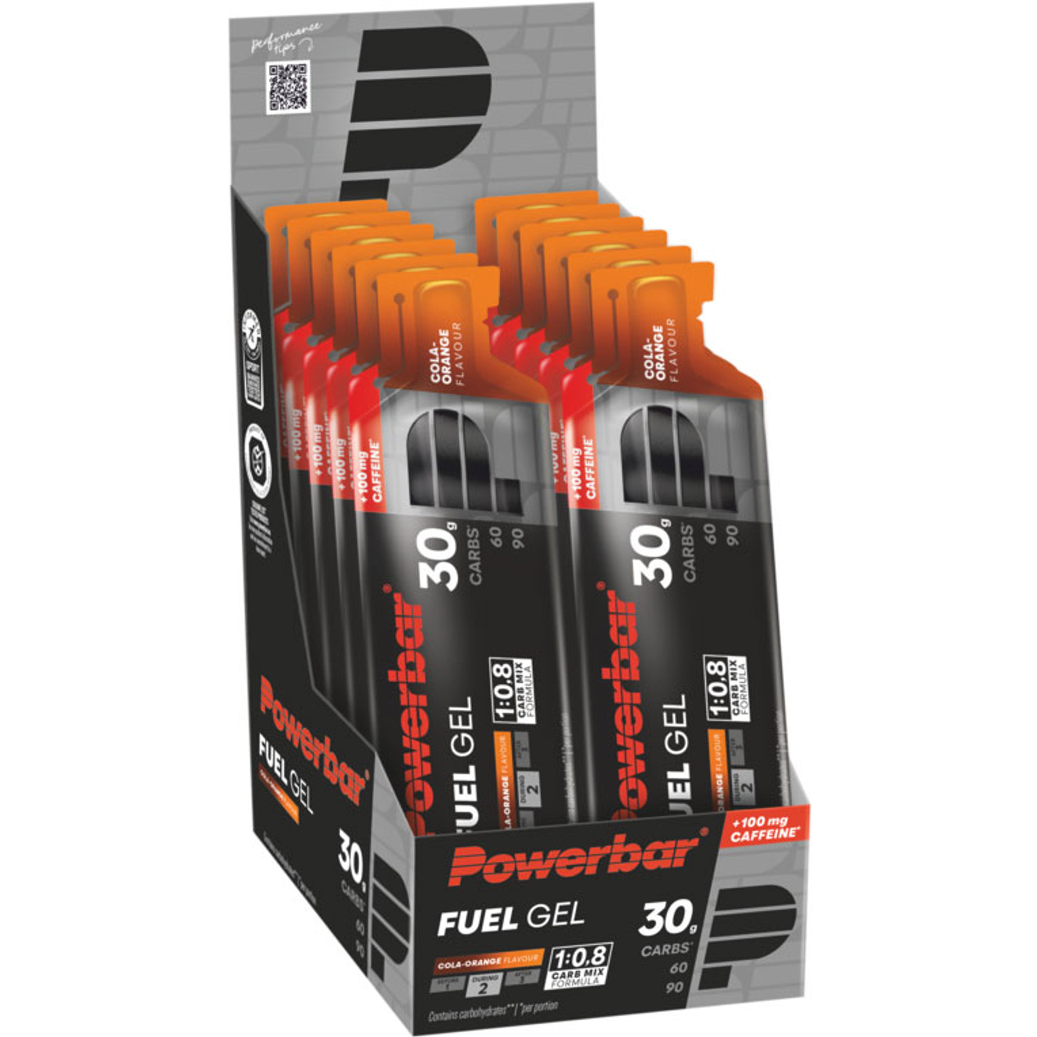Powerbar FuelGel 30 Cola Orange Koffein (12x50ml) - RunningDirect.de