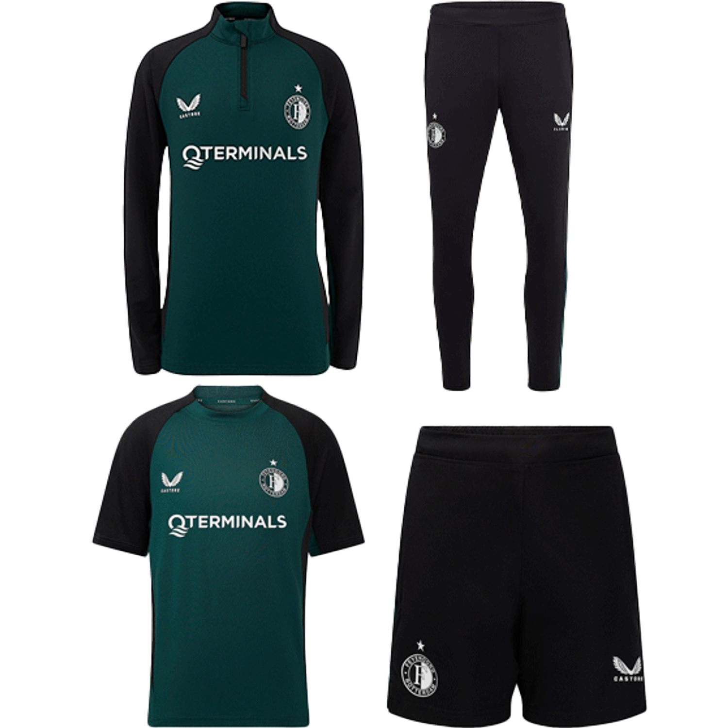 Castore Feyenoord Ultimate Trainingsset Kids | Bij VoetbalDirect.nl